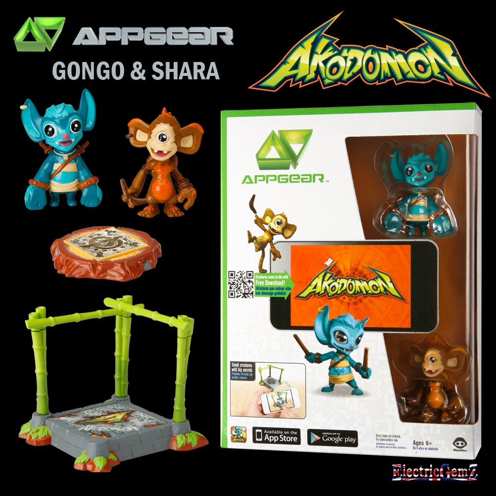 Appgear Akodomon Gongo and Shara| ElectricGemZ