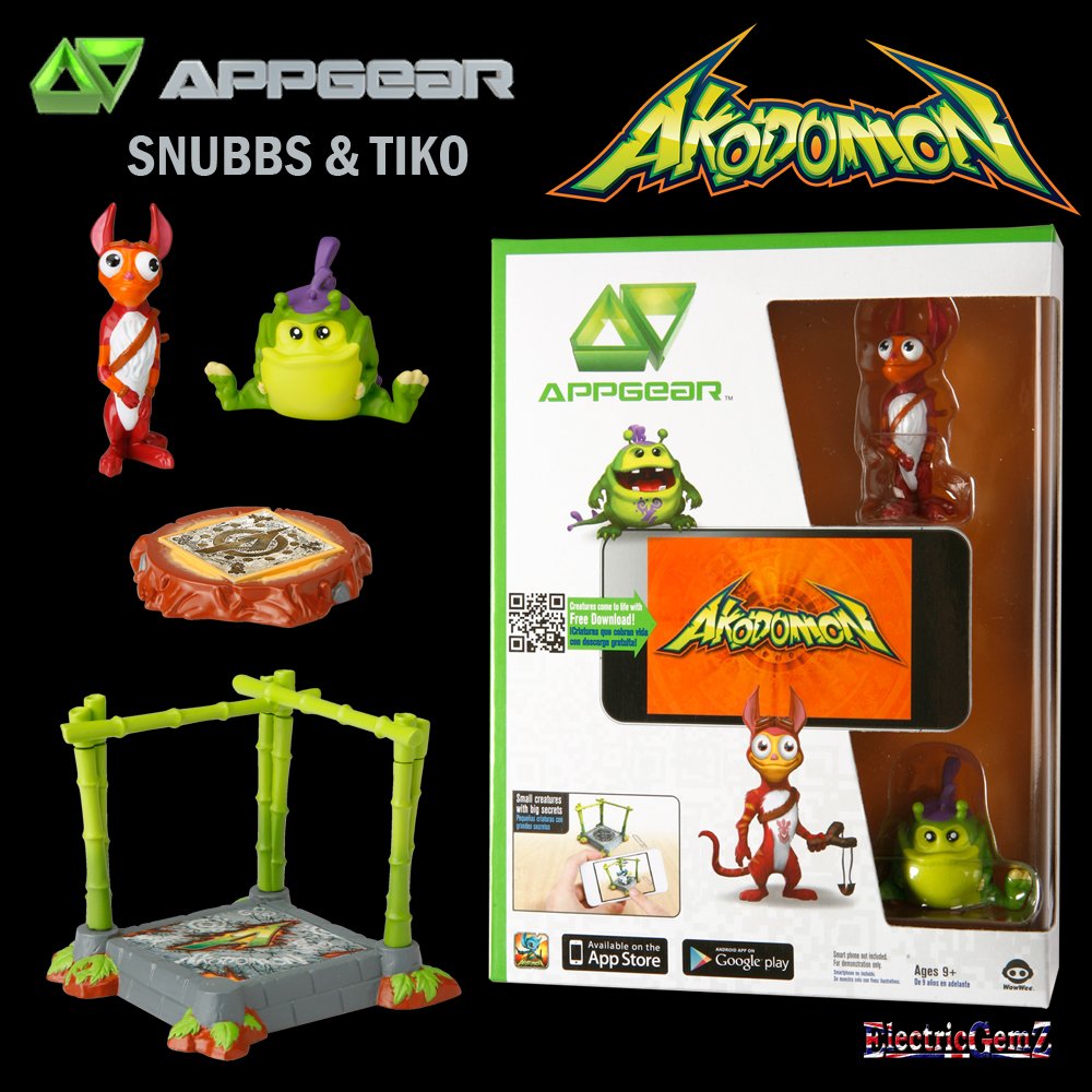 Appgear Akodomon Snubbs and Tiko| ElectricGemZ